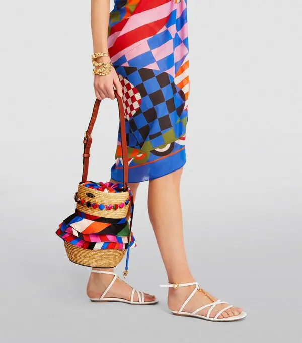Emilio Pucci Satin-trim Pucinella Bucket Bag