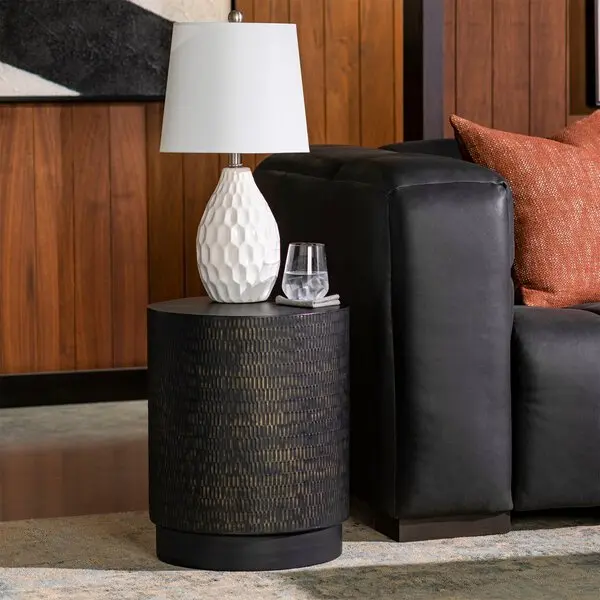 Livabliss Amenet End Table - Black