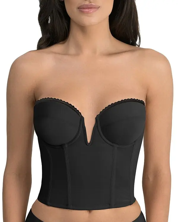 DOMINIQUE INTIMATES V Wire Bustier - Black