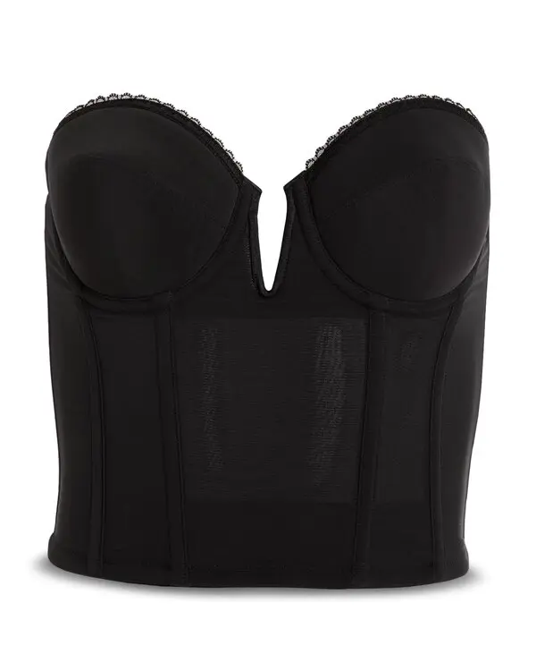 DOMINIQUE INTIMATES V Wire Bustier - Black