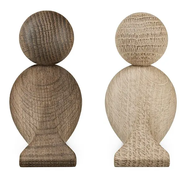 KAY BOJESEN Oak Lovebirds, Set Of 2