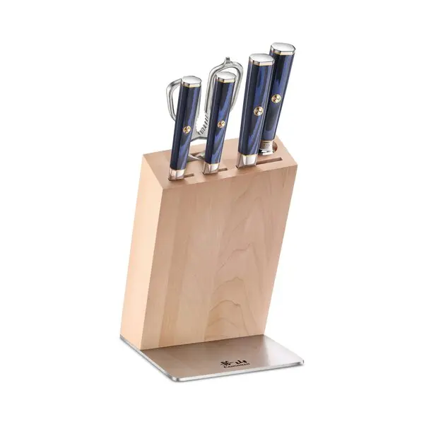 CANGSHAN Kita Blue 6-piece Knife Block Set