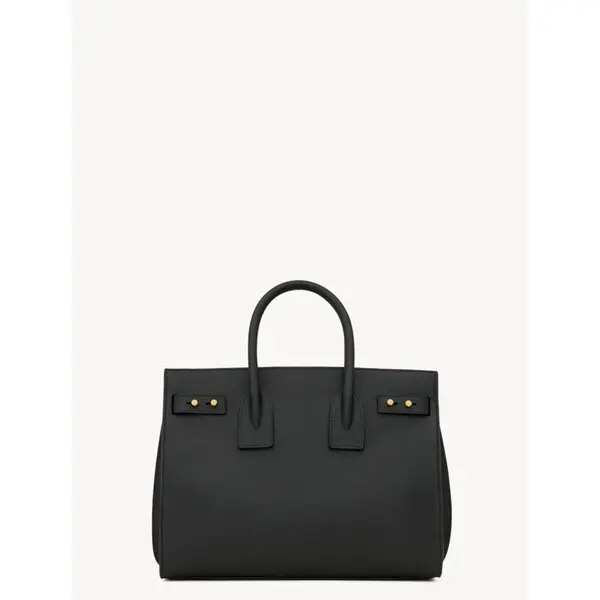 Saint Laurent Sac De Jour Medium In Supple Grained Leather - Black Grain Leather/gold