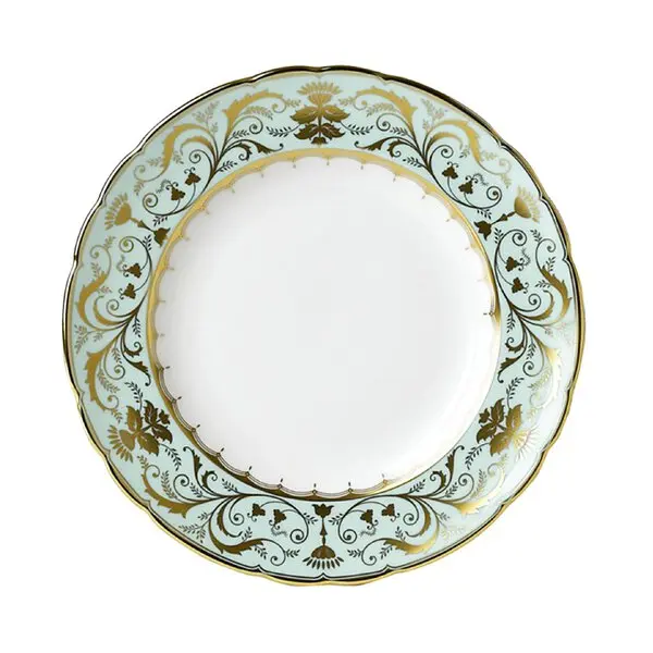 ROYAL CROWN DERBY Darley Abbey Dinner Plate, 10 - Gold Multi
