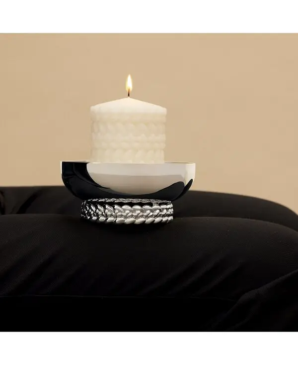 Christofle Babylone Small Silverplated Bowl - Silver