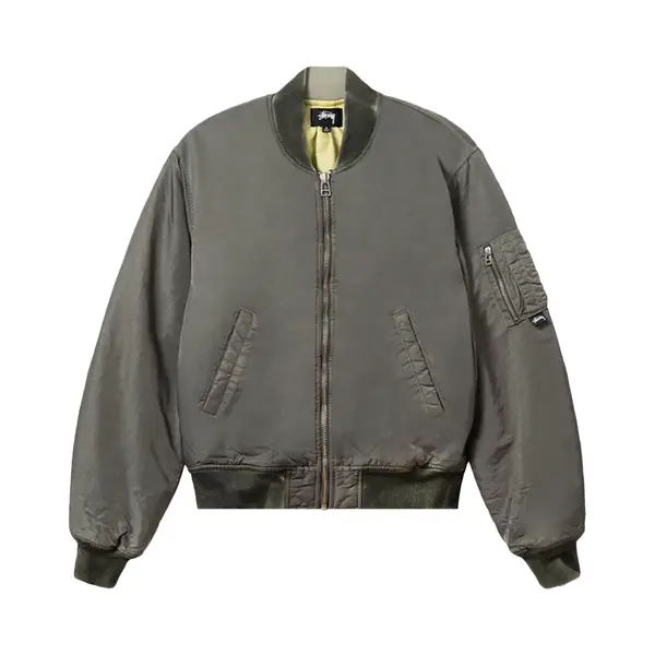 StÜssy Dyed Nylon Bomber - Green
