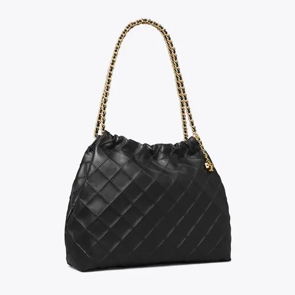 Tory Burch Fleming Soft Hobo Bag - Black