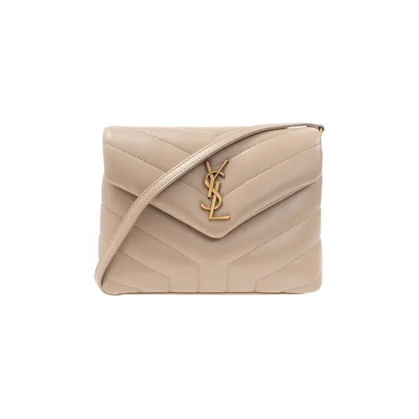 Saint Laurent Loulou Shoulder Bag - Tan