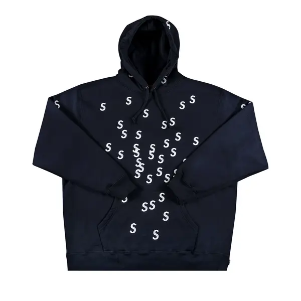 Supreme Embroidered S Hooded Sweatshirt - Blue