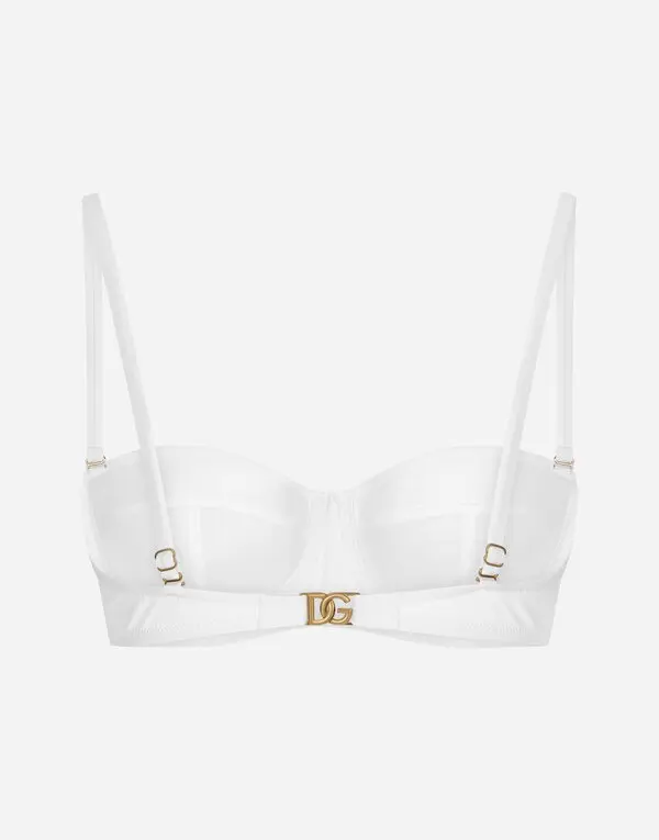 Dolce & Gabbana Balconcino Imbottito Bikini Top - White