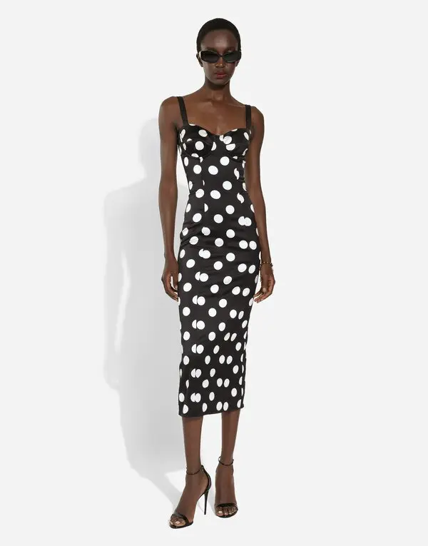 dolce midi dress Dolce & Gabbana Multicolor Floral Print Viscose Sheath Dress