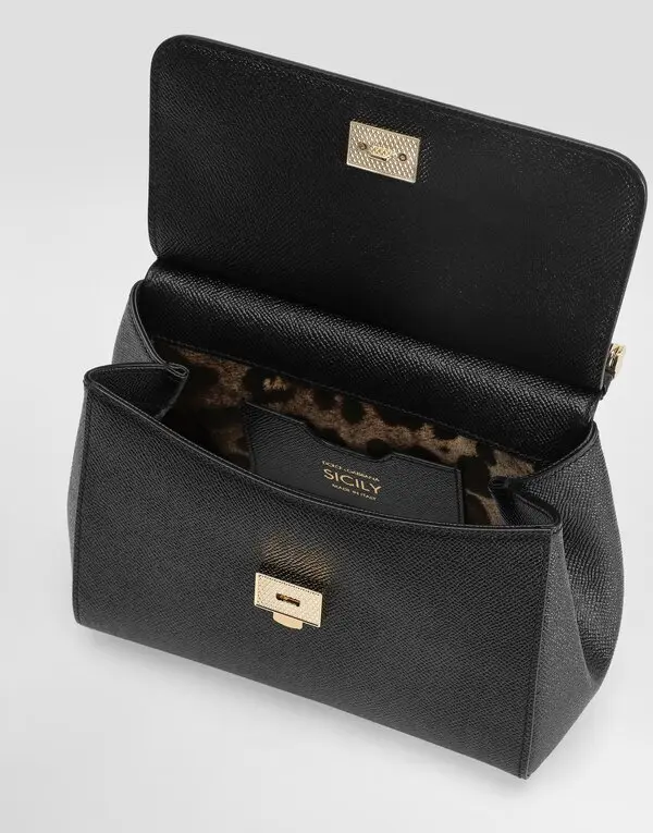 Dolce & Gabbana Small Sicily Handbag - Black