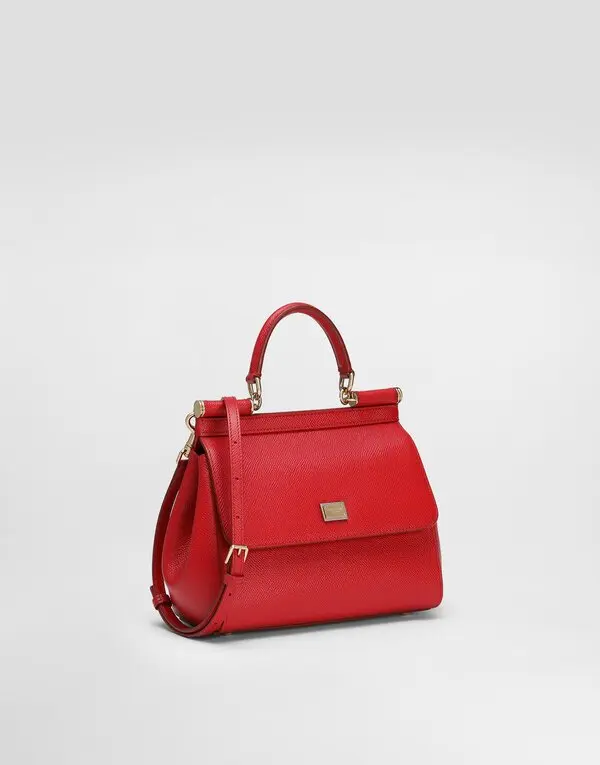 Dolce & Gabbana Small Sicily Handbag - Red