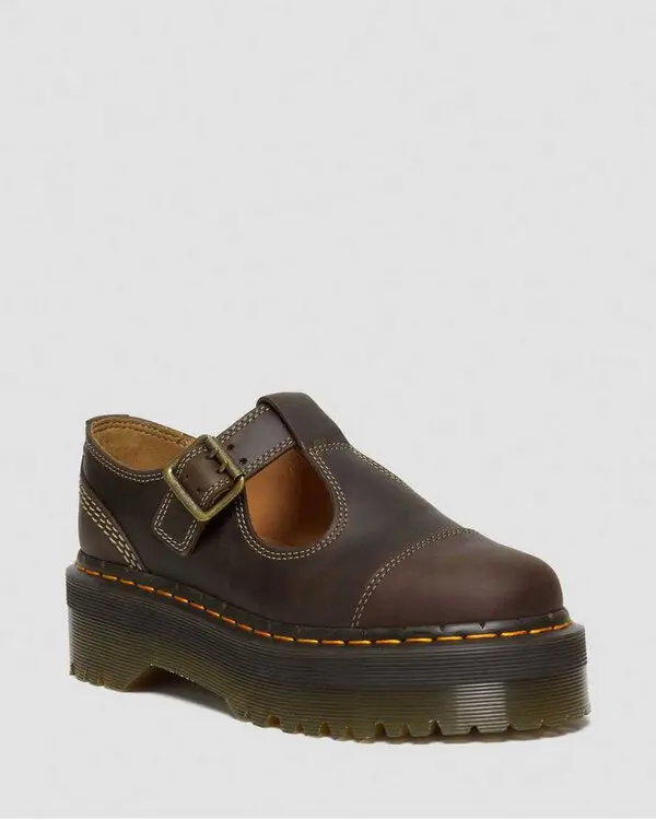 Dr. Martens Bethan Arc Crazy Horse Leather Platform Mary Jane