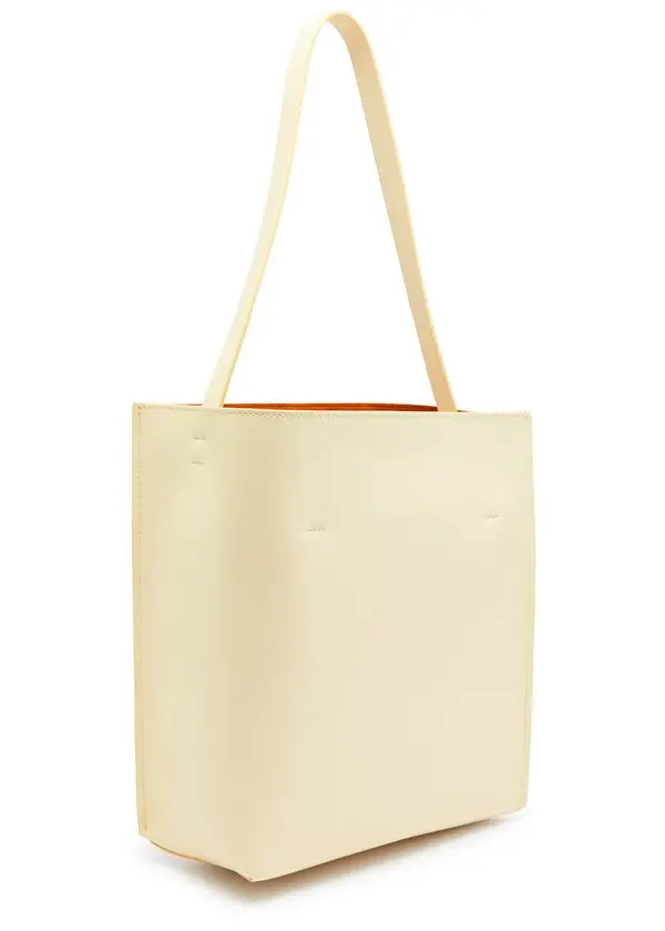 Marni Museo Small Leather Tote - White