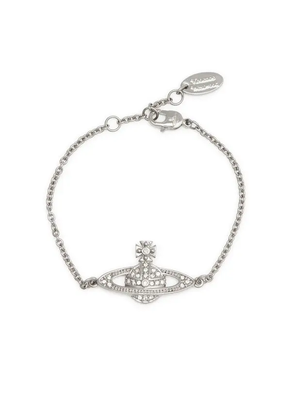 VIVIENNE WESTWOOD Mini Bas Relief Orb Bracelet - Silver