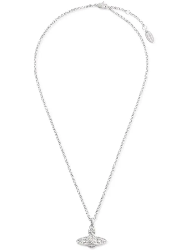 VIVIENNE WESTWOOD Mini Bas Relief Orb Necklace - Silver