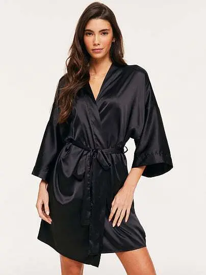 Victoria's Secret Adore Me Izabella Robe - Black