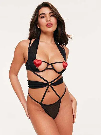 Victoria's Secret Adore Me Coco Teddy - Black