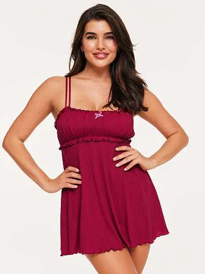 Victoria's Secret Adore Me Ophylia Babydoll - Red