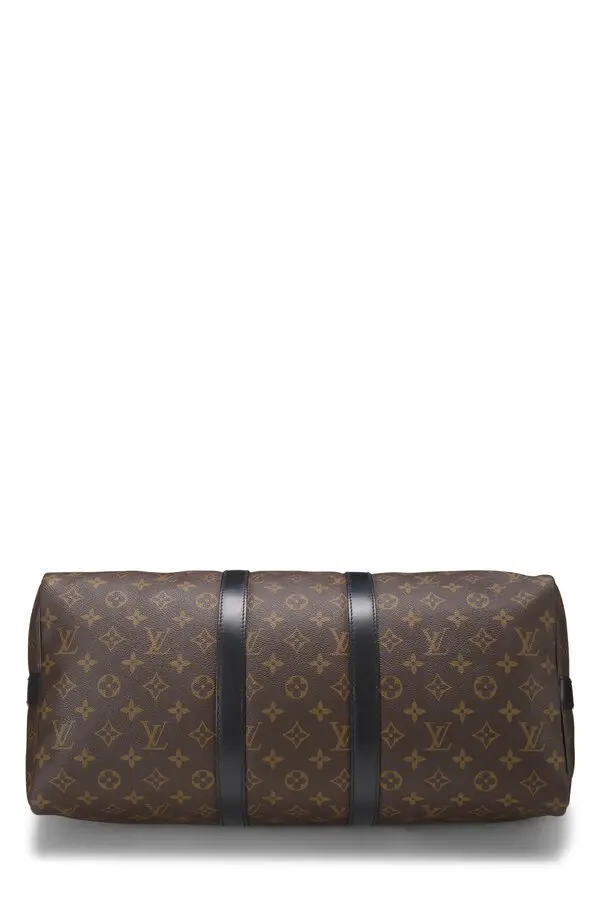 LOUIS VUITTON Monogram Macassar Keepall Bandouliere 45 - Brown