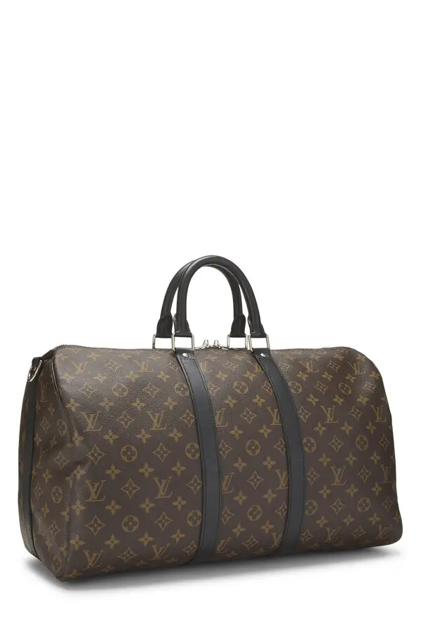 LOUIS VUITTON Monogram Macassar Keepall Bandouliere 45