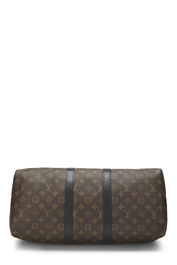 LOUIS VUITTON Monogram Macassar Keepall Bandouliere 45