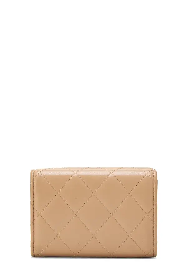 Chanel Lambskin Classic Flap Compact Wallet