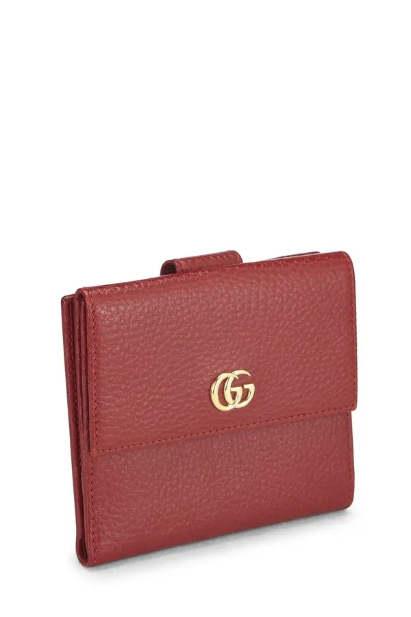 Gucci Grained Leather French Flap Wallet