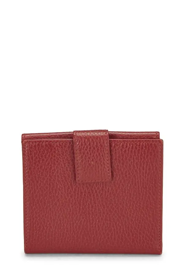 Gucci Grained Leather French Flap Wallet