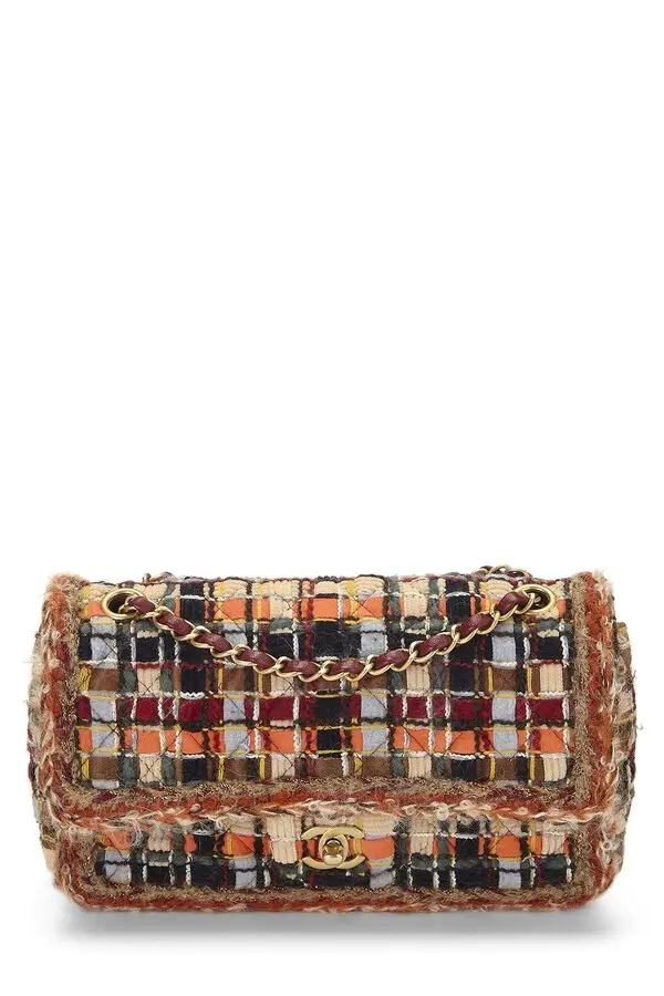 Chanel Tweed Half Flap Bag