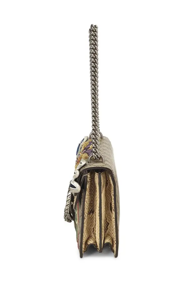 Gucci Embroidered Dionysus Shoulder Bag - Brown