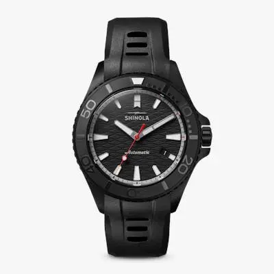 Shinola Ceramic Automatic 43mm Watch - Black
