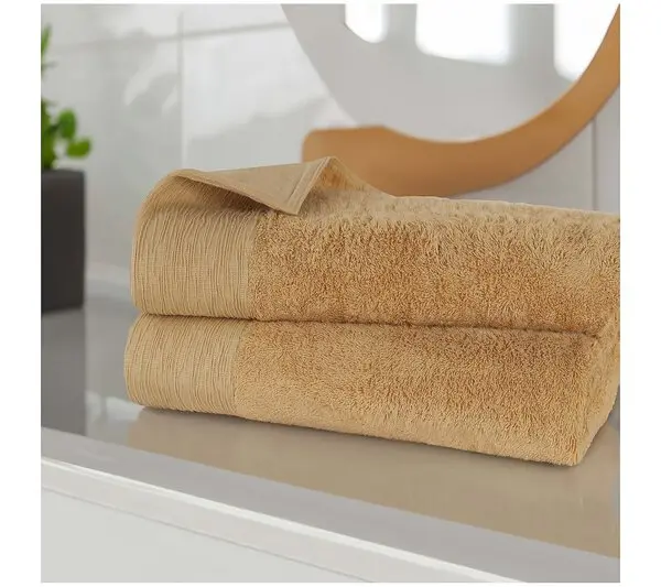 SUPERIOR Rayon Made From Bamboo Solid Bath She T Set Of 2 - One-color