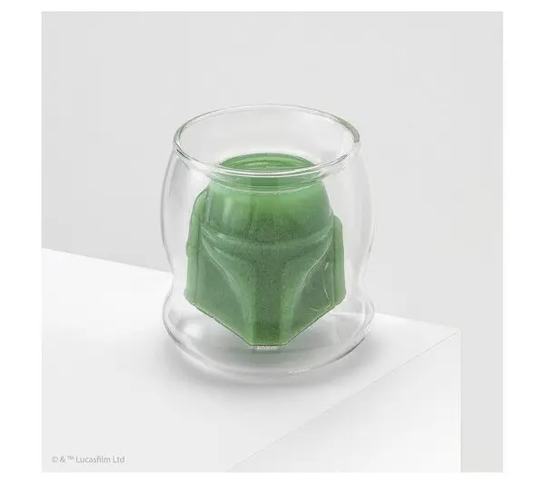 JOYJOLT Star Wars Boba Fett 3d Double Wall Coffee Glass 6.5 Oz - One-color
