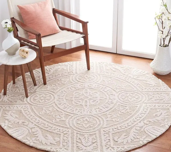 SAFAVIEH Blossom 109 Series 6' X 6' Round - One-color