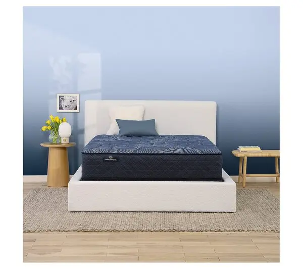 SERTA Cobalt Calm 13.25' Plush Mattress Set -ca King - One-color