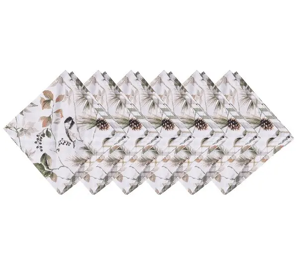 VALERIE PARR HILL Mira Songbird Napkin Set Of 6 Valerie - One-color