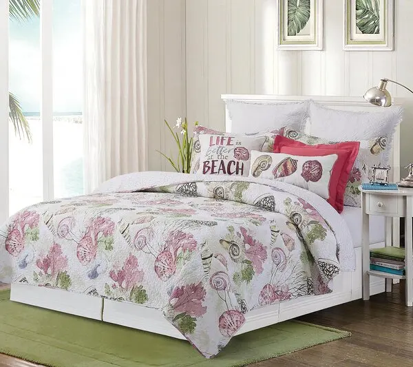 VALERIE PARR HILL Vilano Bay Twin Quilt Set Valerie - One-color