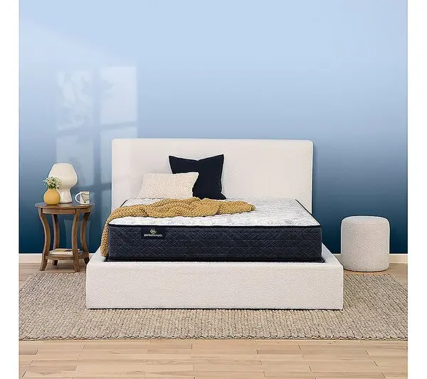 SERTA Adoring Night 10.5' Firm Mattress Set -ca King - One-color