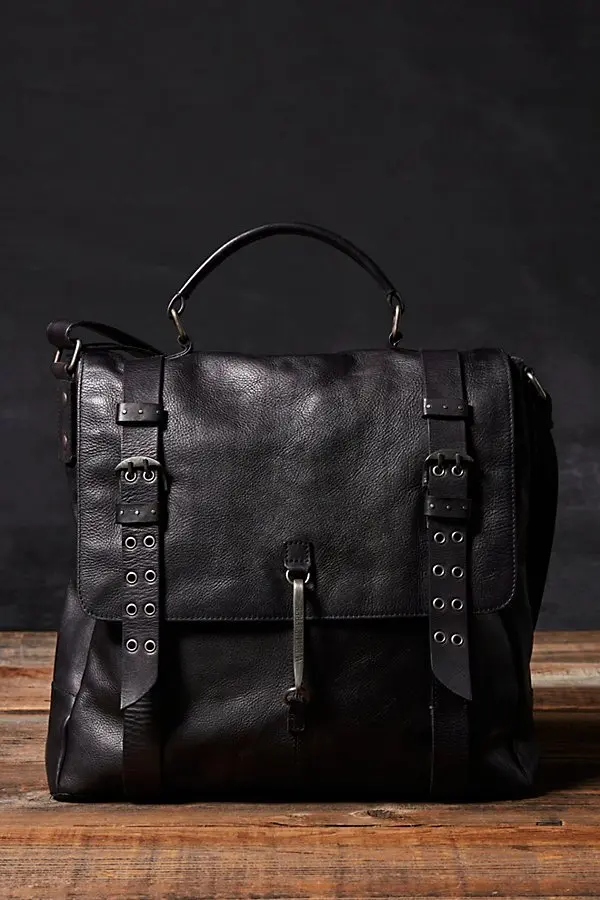 Free People We The Free Barton Messenger Bag In Black - 30  display picture 1
