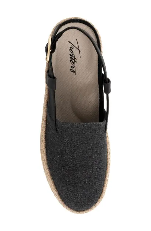Trotters Paisley Slingback Espadrille Flat