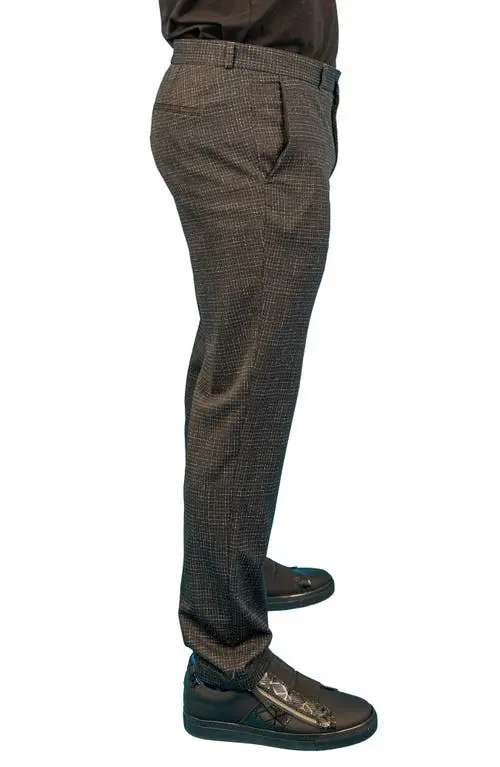 MACEOO Squared Stretch Flat Front Trousers