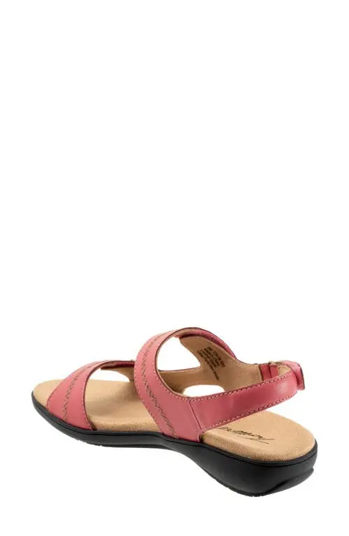 Trotters Romi Stitch Slingback Sandal - Fuchsia
