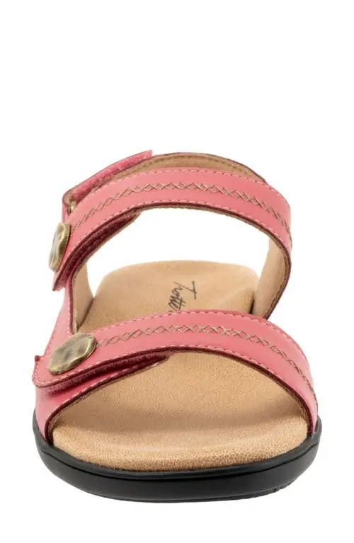 Trotters Romi Stitch Slingback Sandal - Fuchsia
