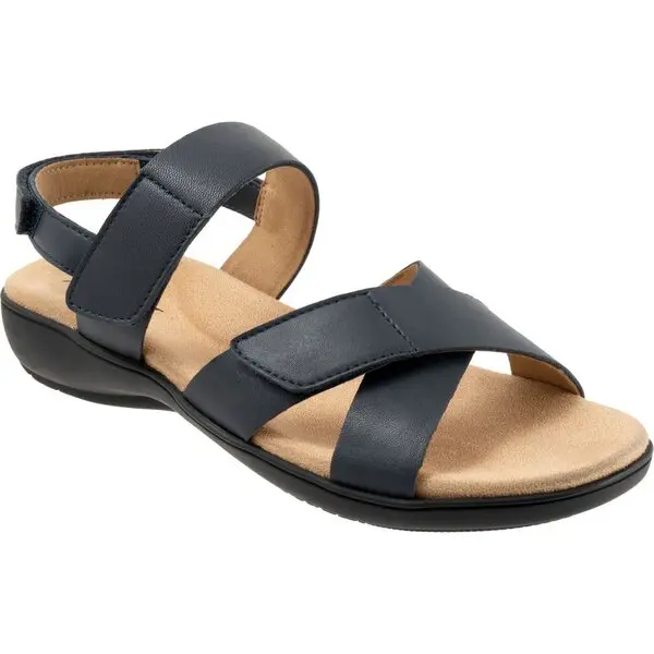 Trotters River Slingback Sandal - Navy