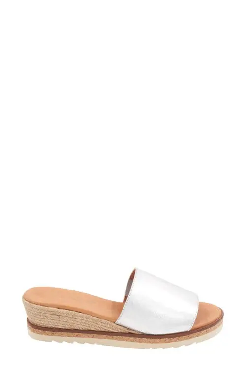 Andre Assous Nessie Platform Wedge Sandal - Silver
