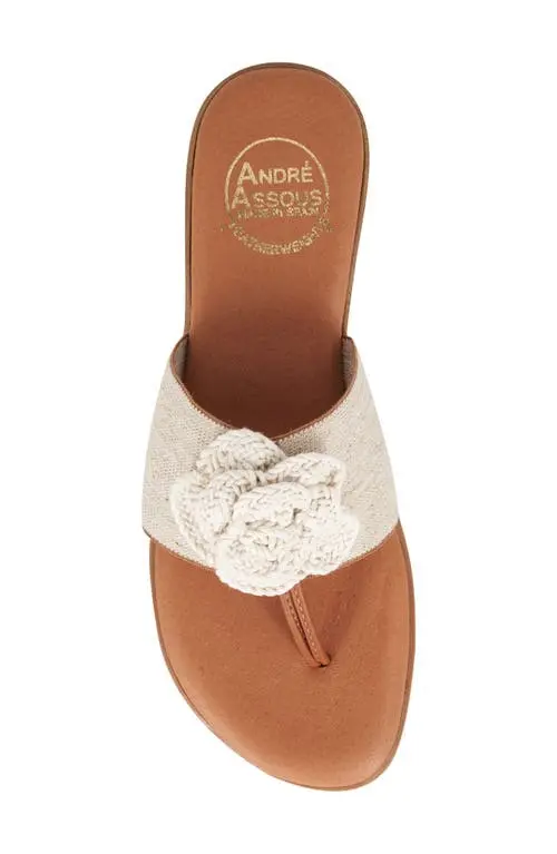 Andre Assous Nara Sandal - Beige Linen