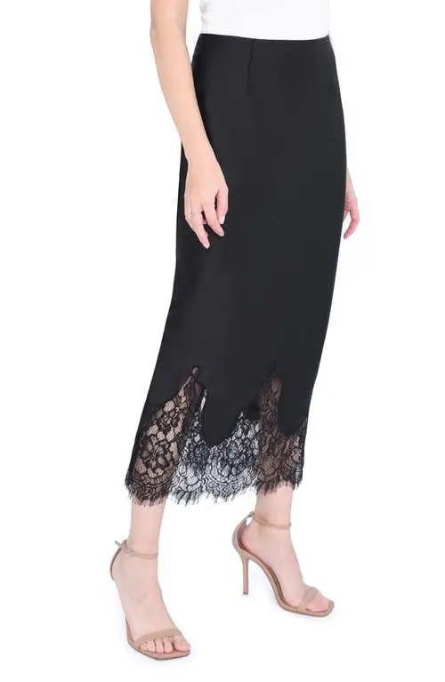 WAYF Venice Lace Trim Slip Skirt
