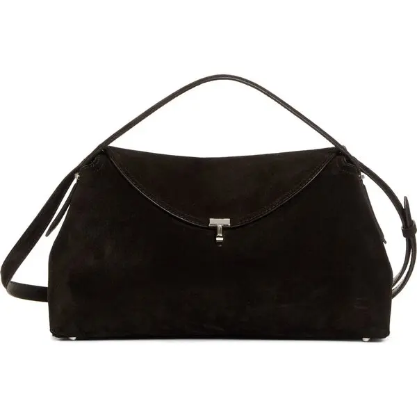 TOTEME T-lock Curved Top Handle Bag - Espresso